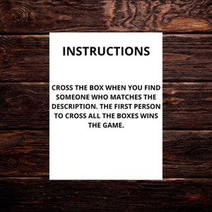 Find Someone Who Party Game Printable, Mingle Bingo, Get to Know Each ...