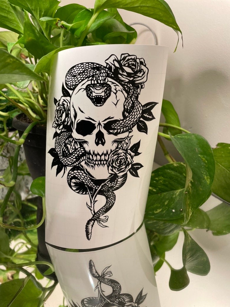 Snake , Skull , Rose Decal - Etsy