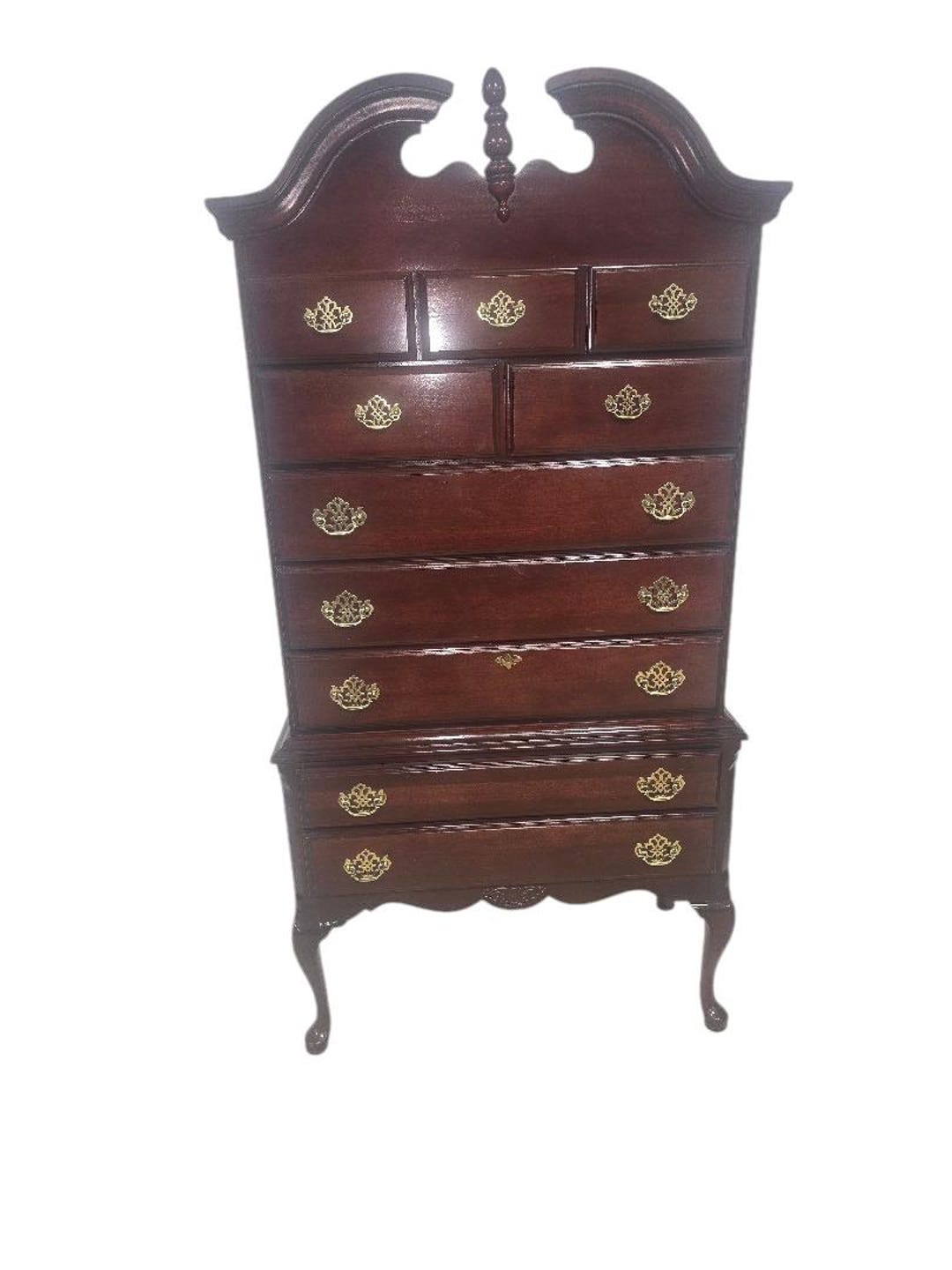 KINCAID Highboy Mahogany Chest 76" Tall - Etsy