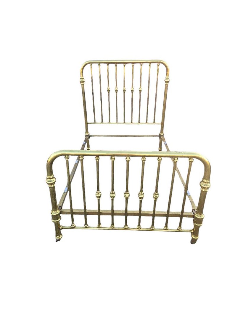 Antique Full Size Brass Bed - Etsy