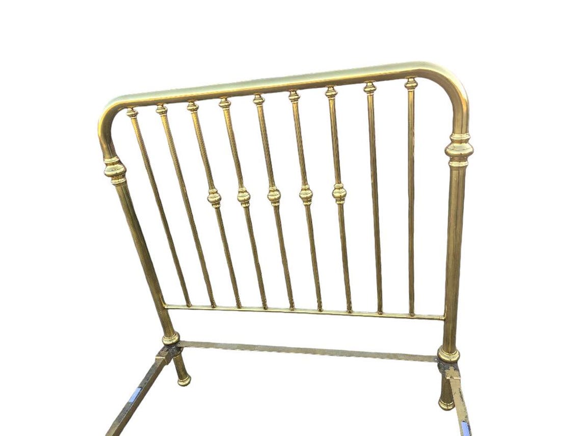 Antique Full Size Brass Bed - Etsy