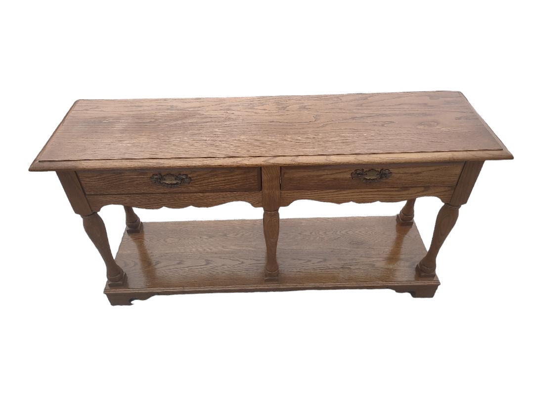 Oak Lenior House Entry Table - Etsy
