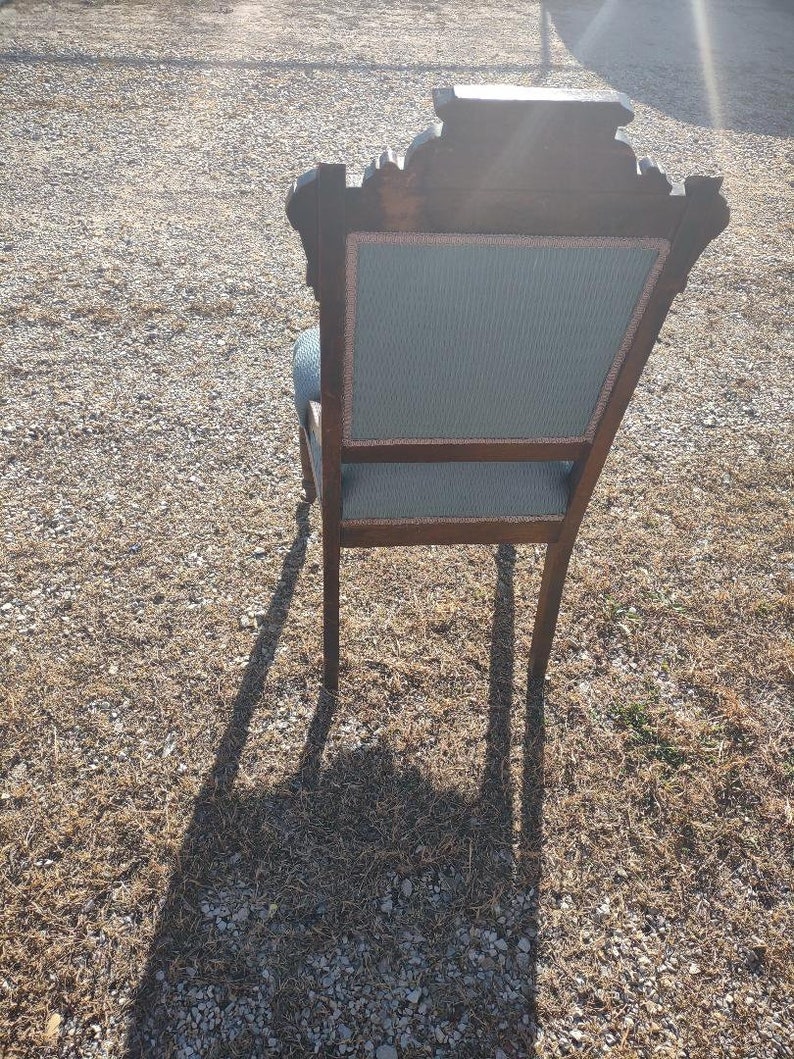 Antique Victorian Eastlake Carved Setter and Parlor Chair - Etsy