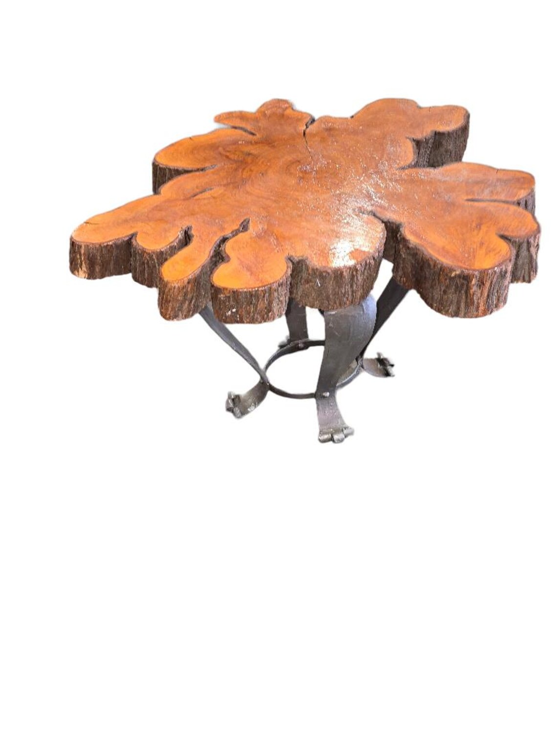 Cross Sectioned Tree Trunk Side Table - Etsy