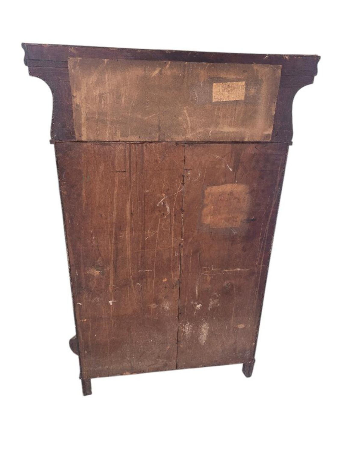 Antique American Empire Curio Bookcase Secretary Locking China Cabinet ...
