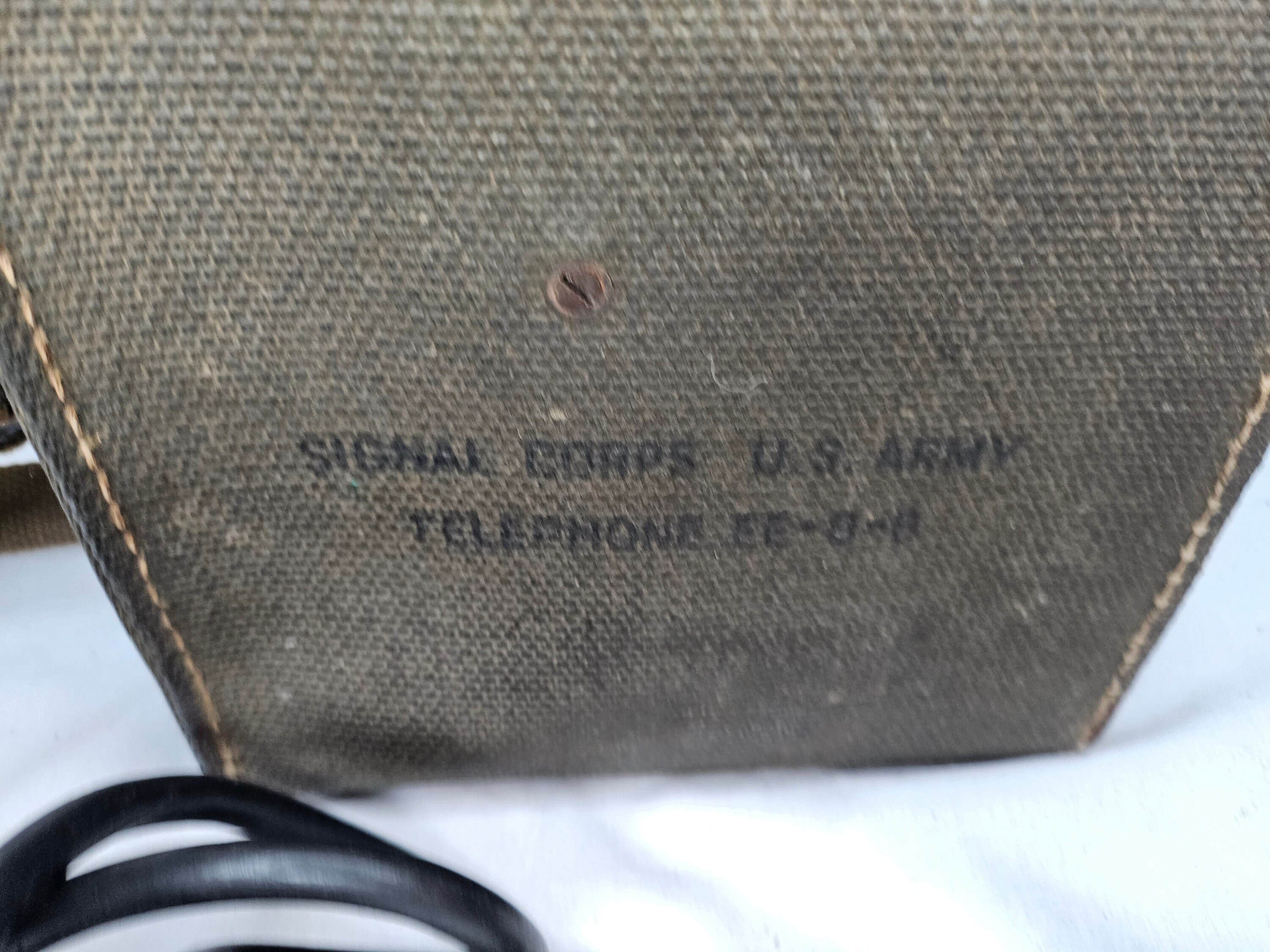 WW2 US Army EE-8-B Field Telephone Signal Corps Canvas Case - Etsy