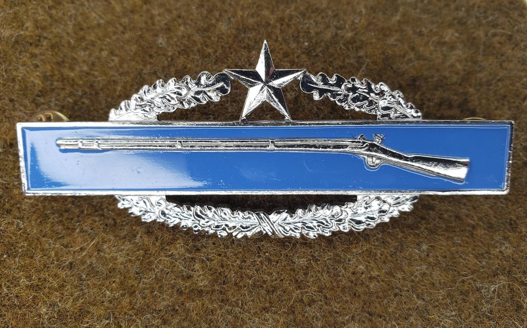 Vietnam War Combat Infantryman Badge With Star silver Blue - Etsy