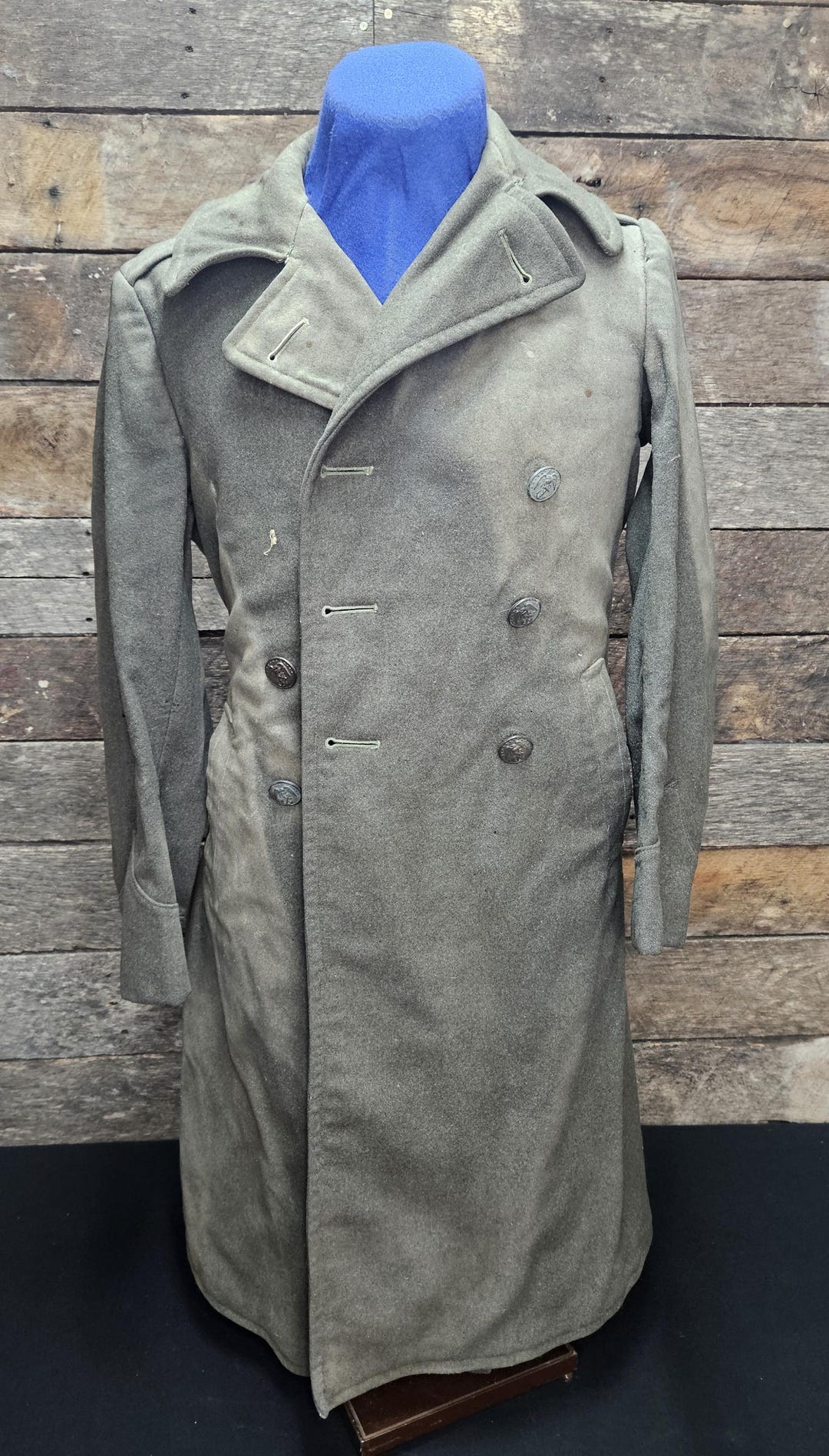 WW2 US USMC Wool Overcoat Size Medium Mens (military, WWII, Clothing ...