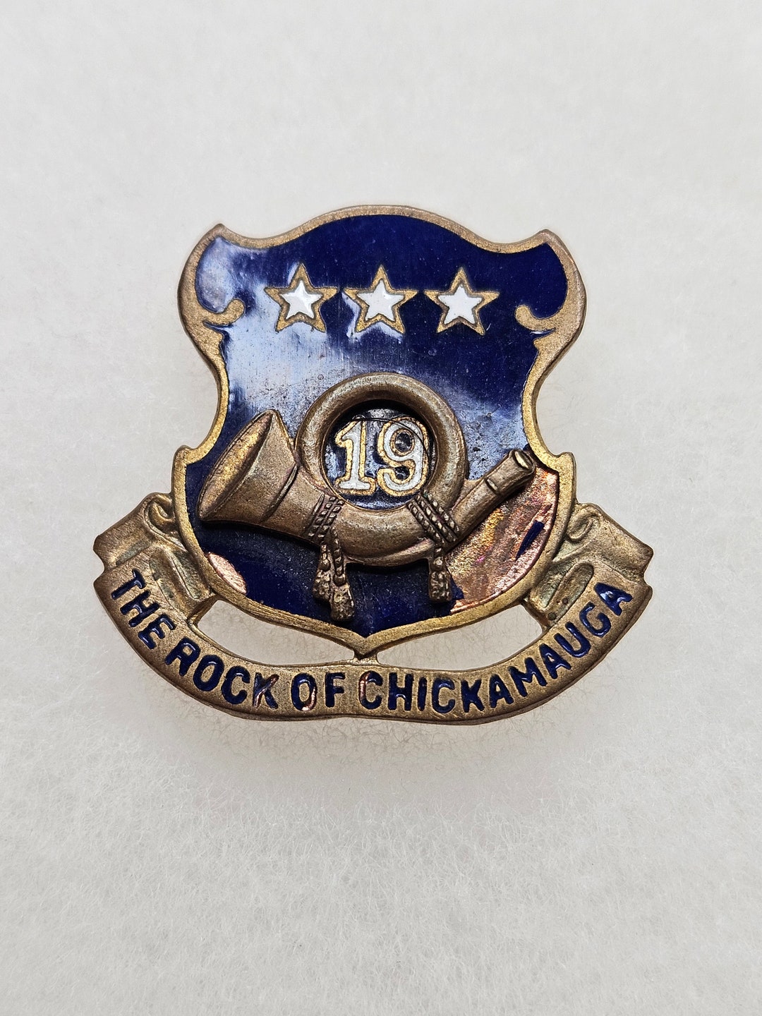 WW2 US 19th Infantry Regiment "rock of Chickamauga" Distinctive Unit ...