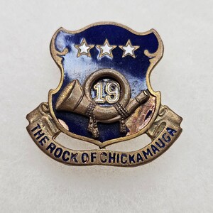 WW2 US 19th Infantry Regiment "rock of Chickamauga" Distinctive Unit ...