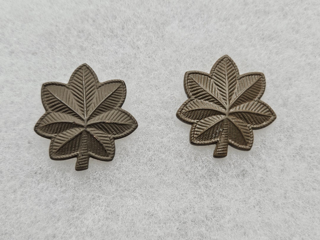 Ww2/korean War Era Majors Oak Leaf Ranks WWII, Silver, Army, USMC, Air ...