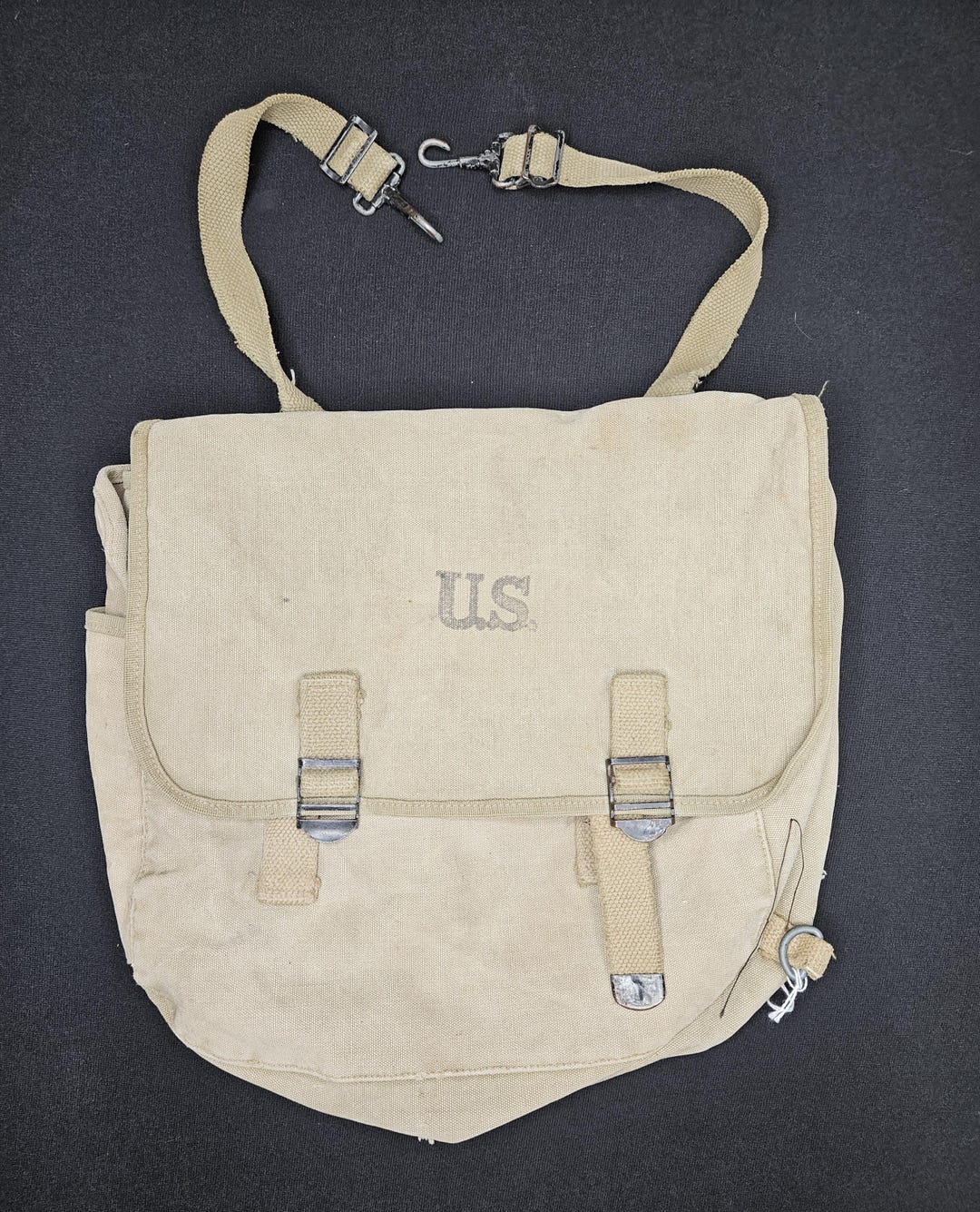 WW2 US Military M1936 Musette Bag Dated 1942 (army, Marines, Haversack ...