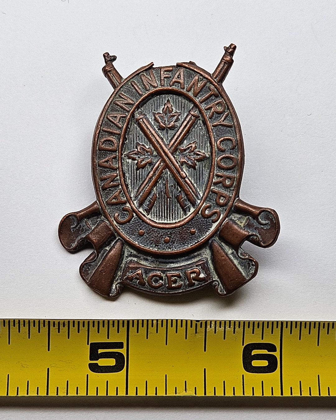 WW1 Era Canadian Infantry Regiment Cap Badge (army, Military, Canada ...