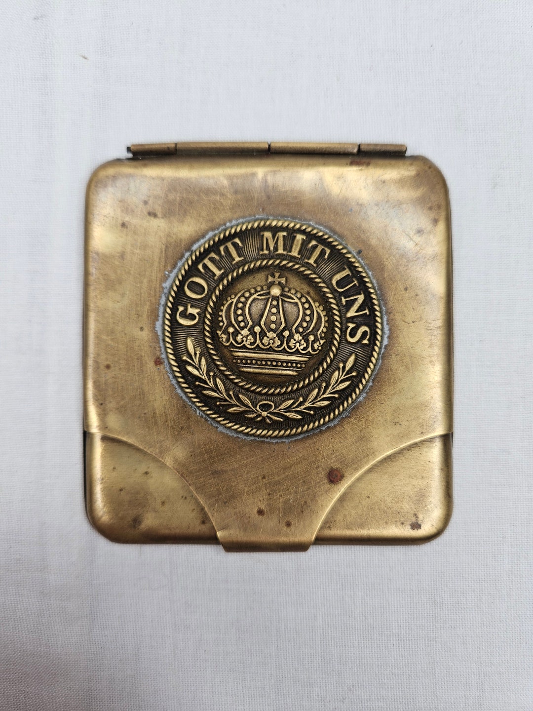 WW1 German Belt Buckle Cigarette Case Trench Art Souvenir Item - Etsy