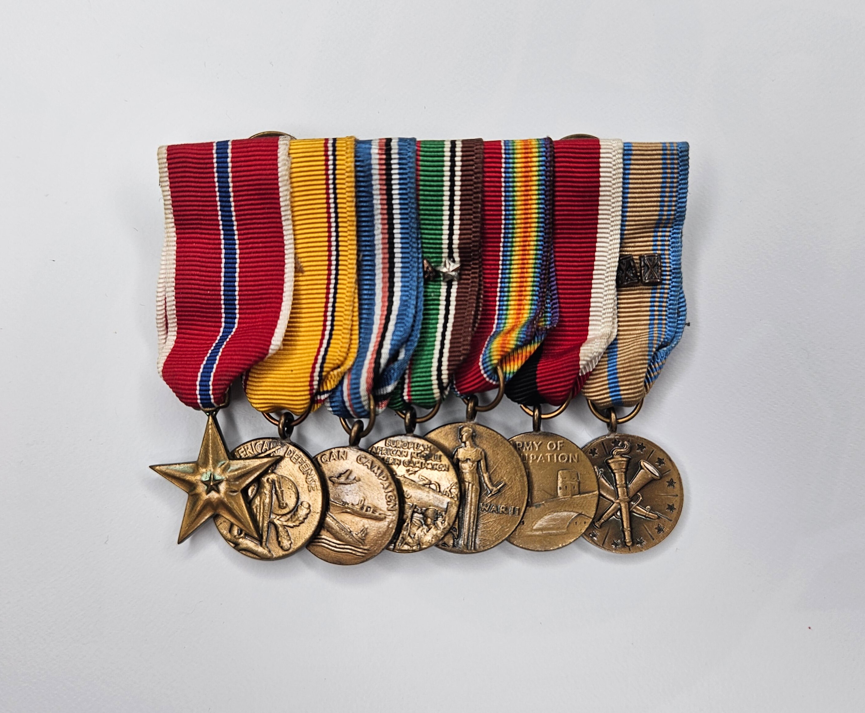 WW2 US Army Miniature Medal Bar With Bronze Star and Silver - Etsy