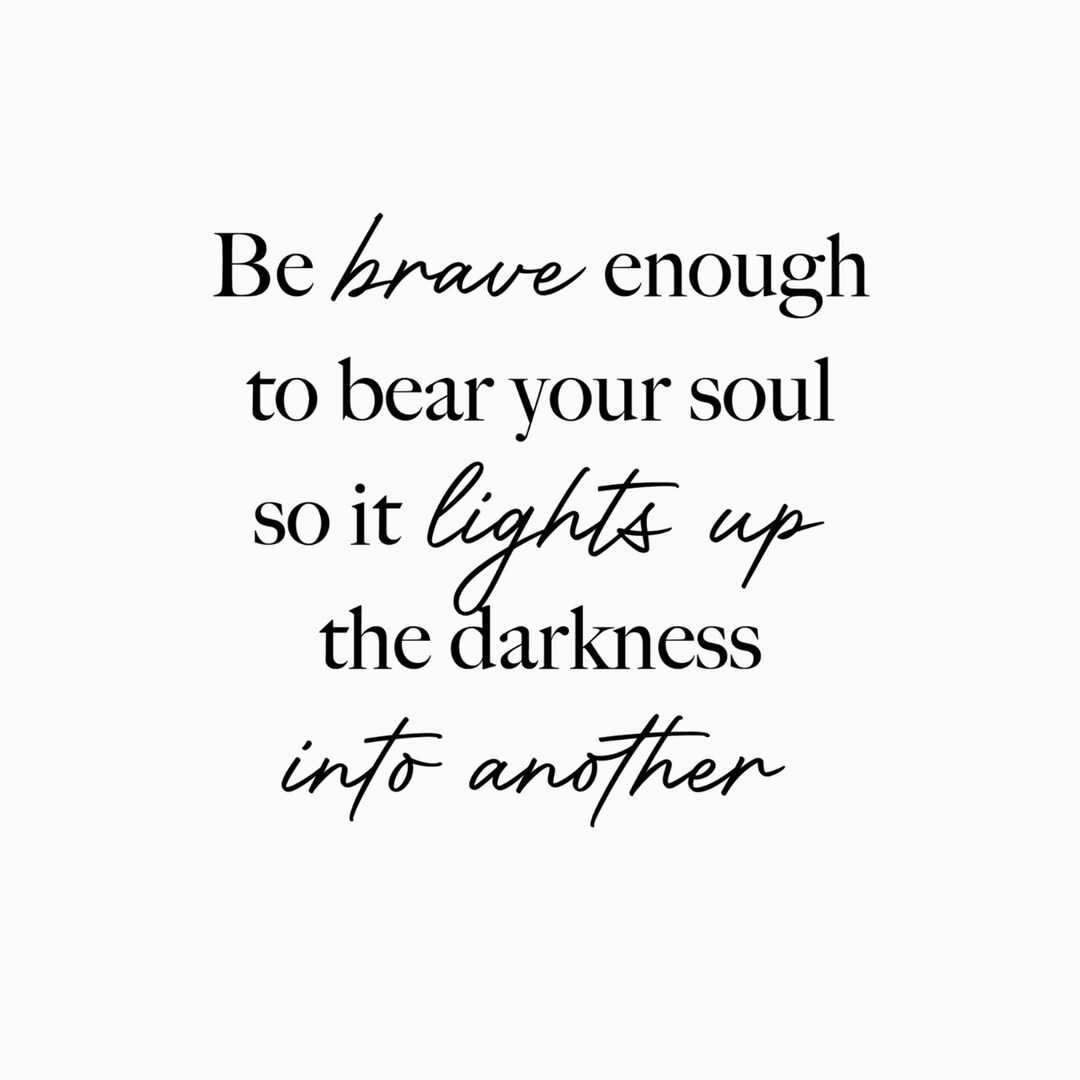 Be Brave Enough, Printable Wall Art, Quote Print, Motivational Wall Art ...