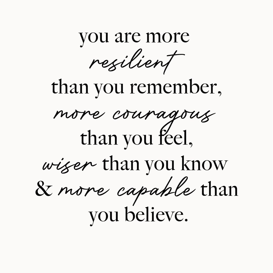 You Are More Resilient, Typography Prints, Motivational Quotes ...