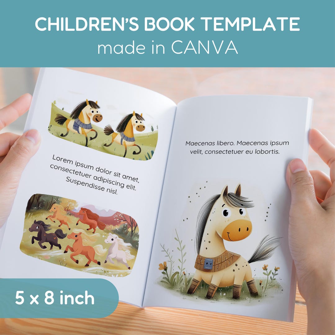 Children’s Picture Book Template for Canva | 5x8" KDP Book Layout ...