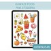 20 Kawaii Cute Food Stickers PNG Stickers Digital Sticker Art Sweet ...