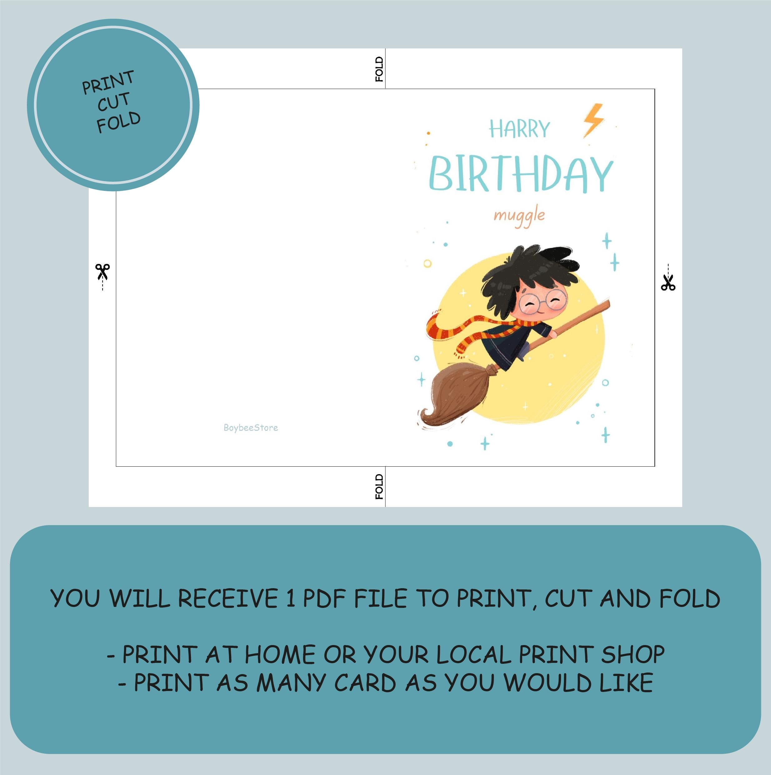 Editable Birthday Card, Printable Birthday Card, Happy Birthday Card ...