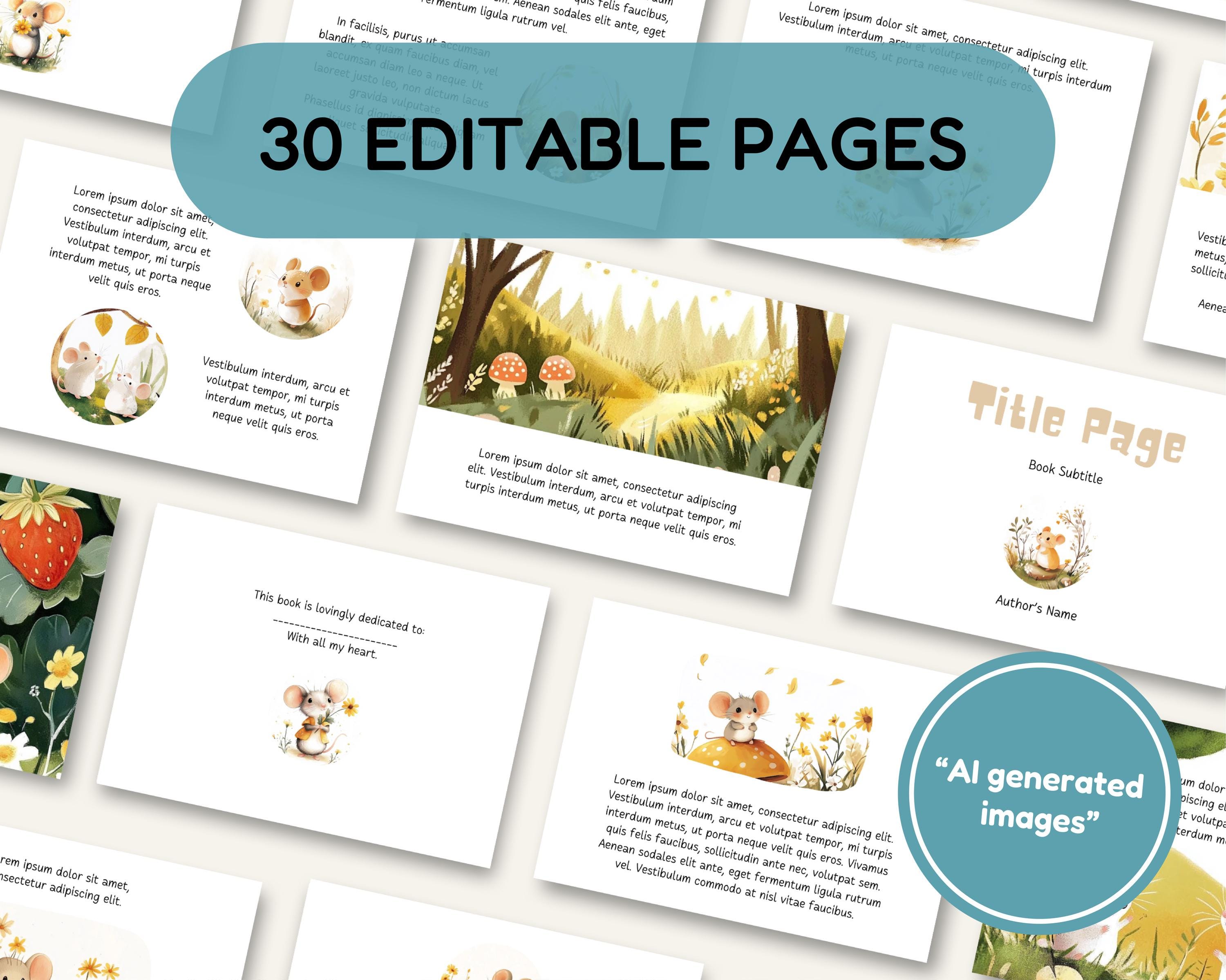 Picture Book Template 8.25"x6" – Editable Canva Storybook Layout for ...
