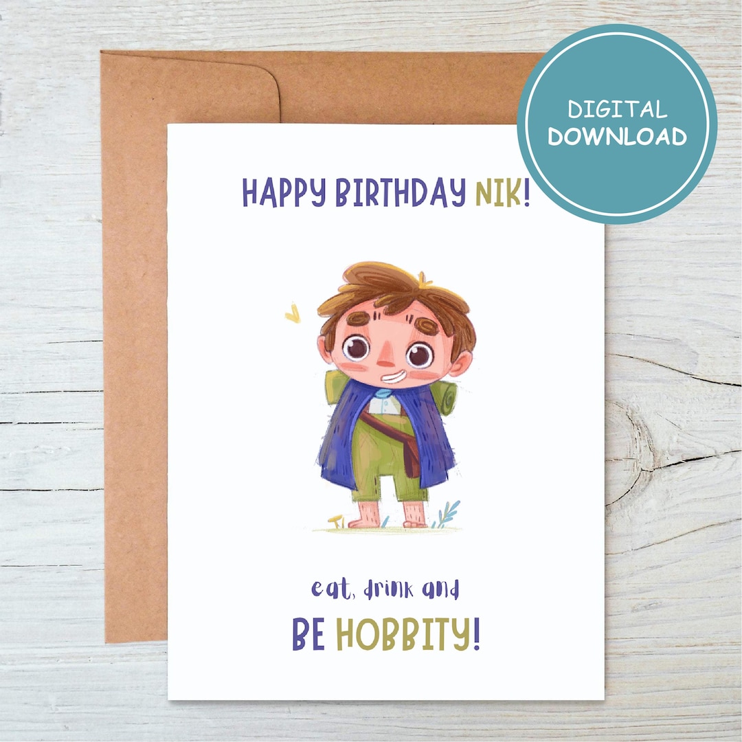 Editable Fantasy Birthday Card | Adventure-themed Printable Card ...