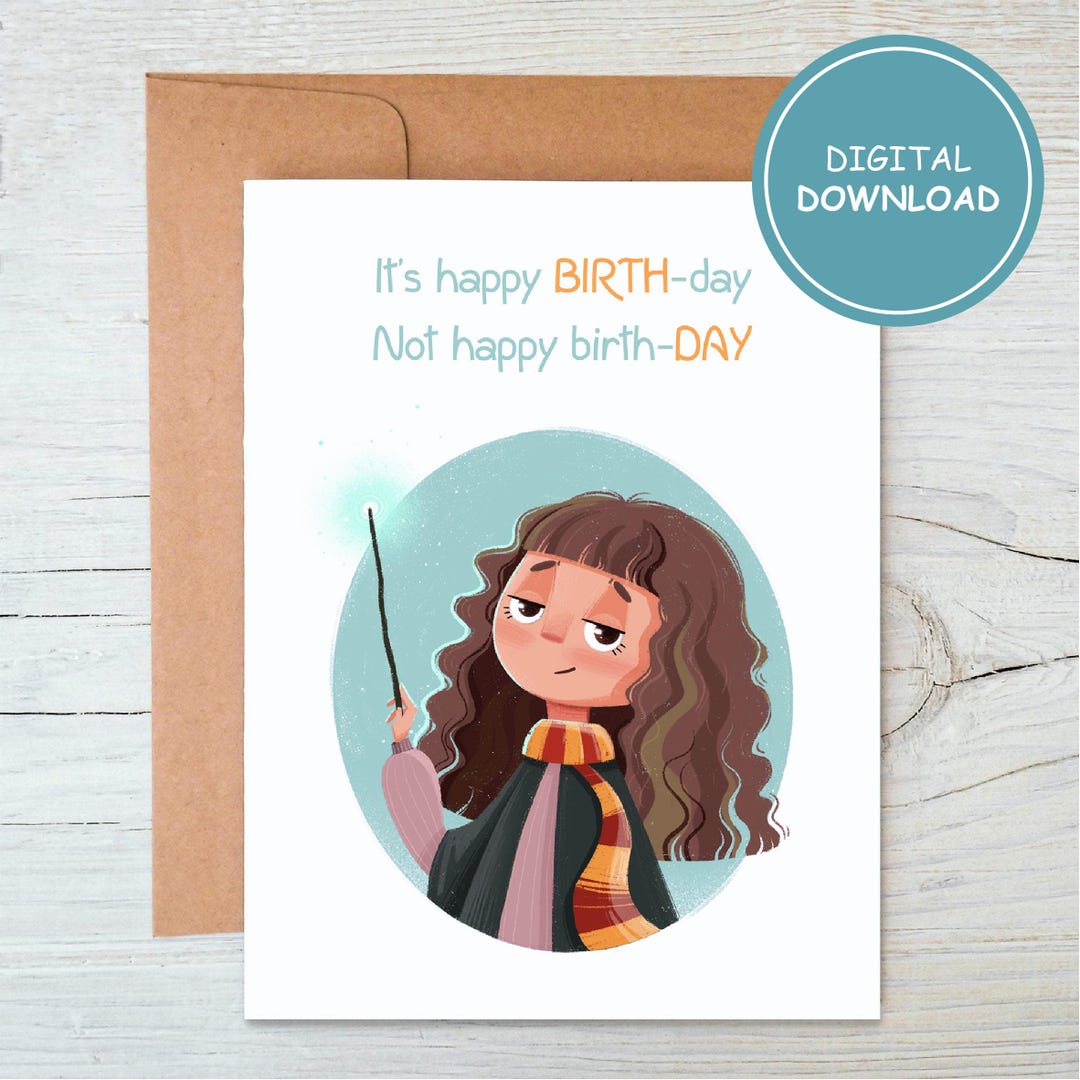 Magical Birthday Greeting Card, Printable Magic Card, Happy Birthday ...