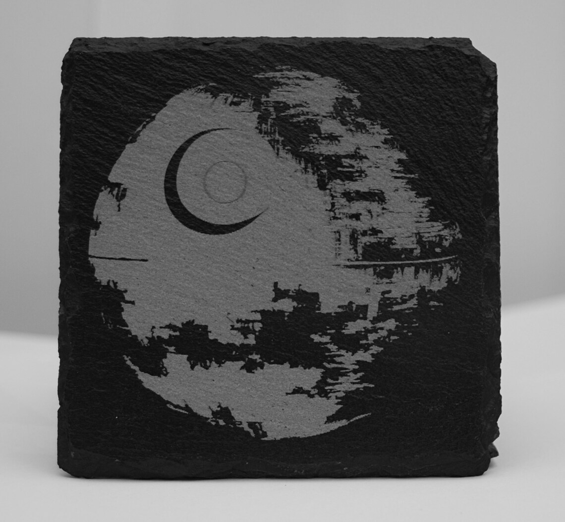 Star Wars Inspired Slate Coaster Set the Dark Side Set Great - Etsy