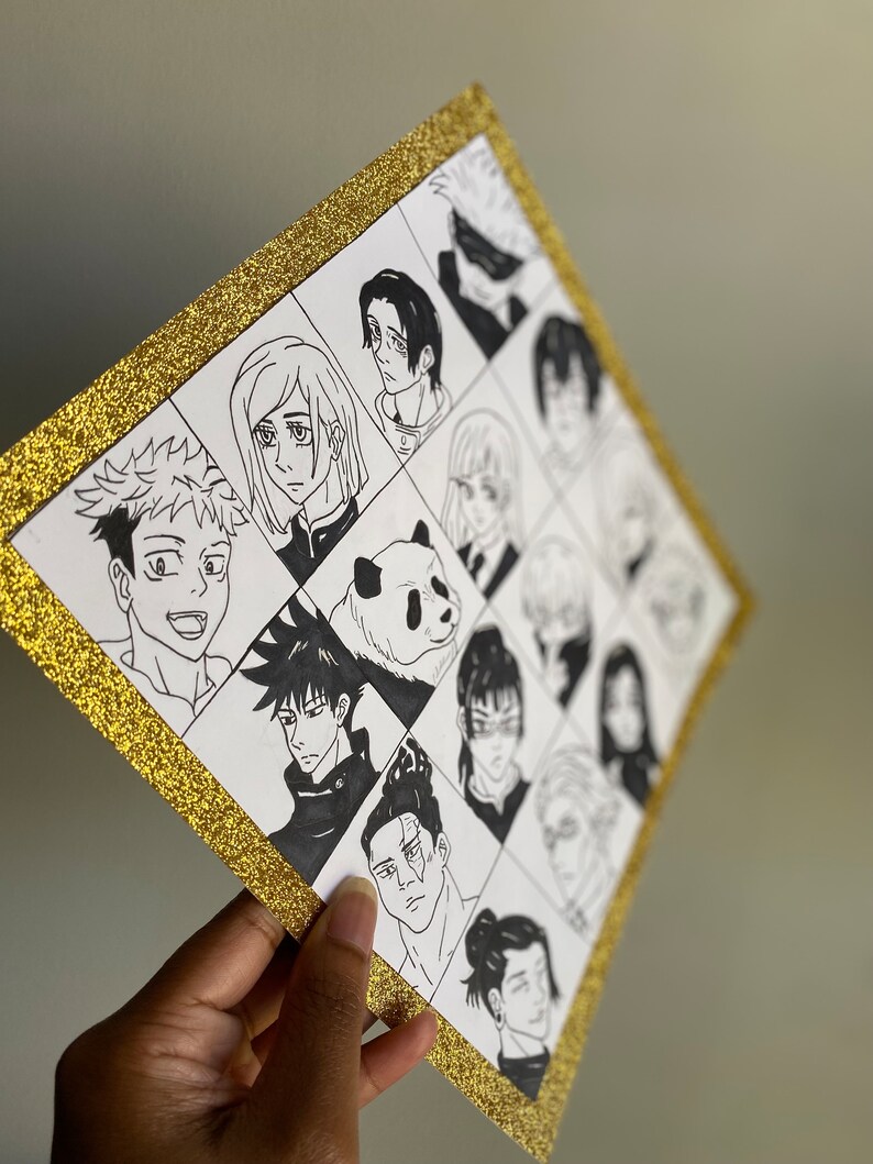 Jujutsu Kaisen year Book Style Grad Cap Topper - Etsy
