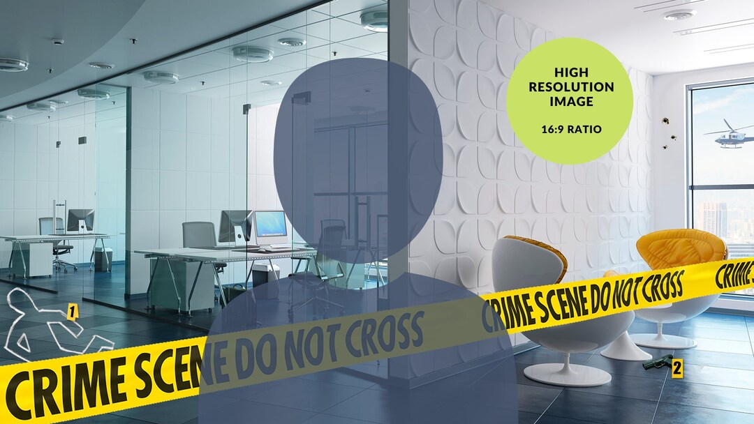 Office Background With Crime Scene, Virtual Background for Zoom ...