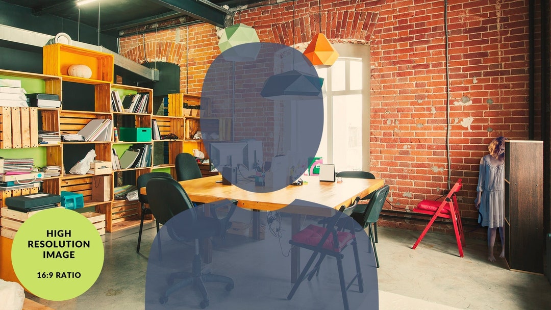 Office Background, Scary Girl, Virtual Background for Zoom, Microsoft ...