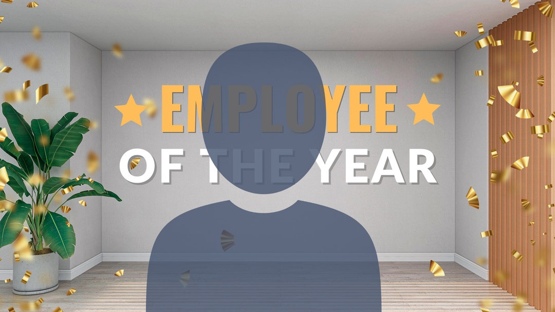 Online Meeting Background, Employee of the Year, Virtual Background for ...