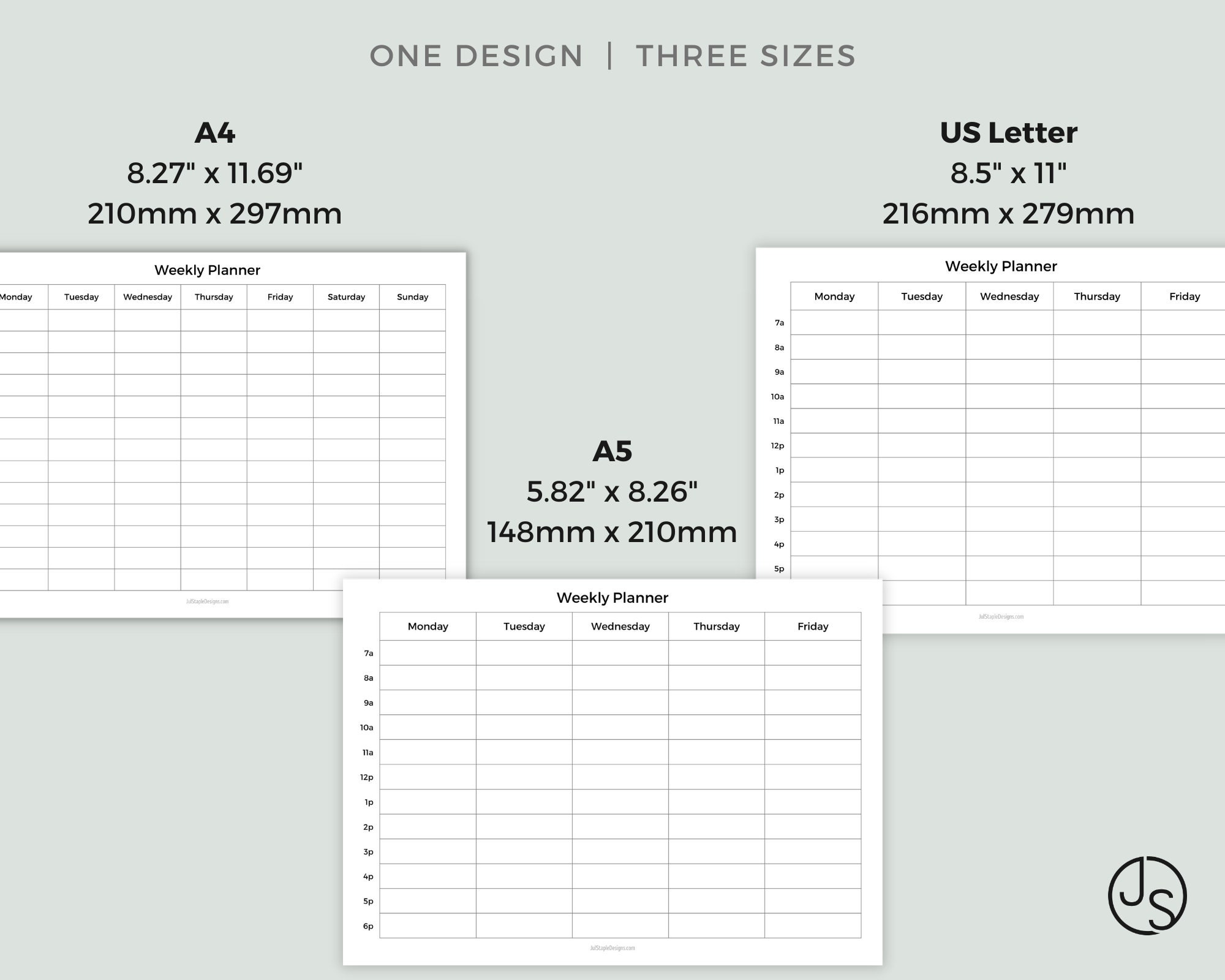 Work Week Planner Printable Weekly Planning Printable PDF - Etsy