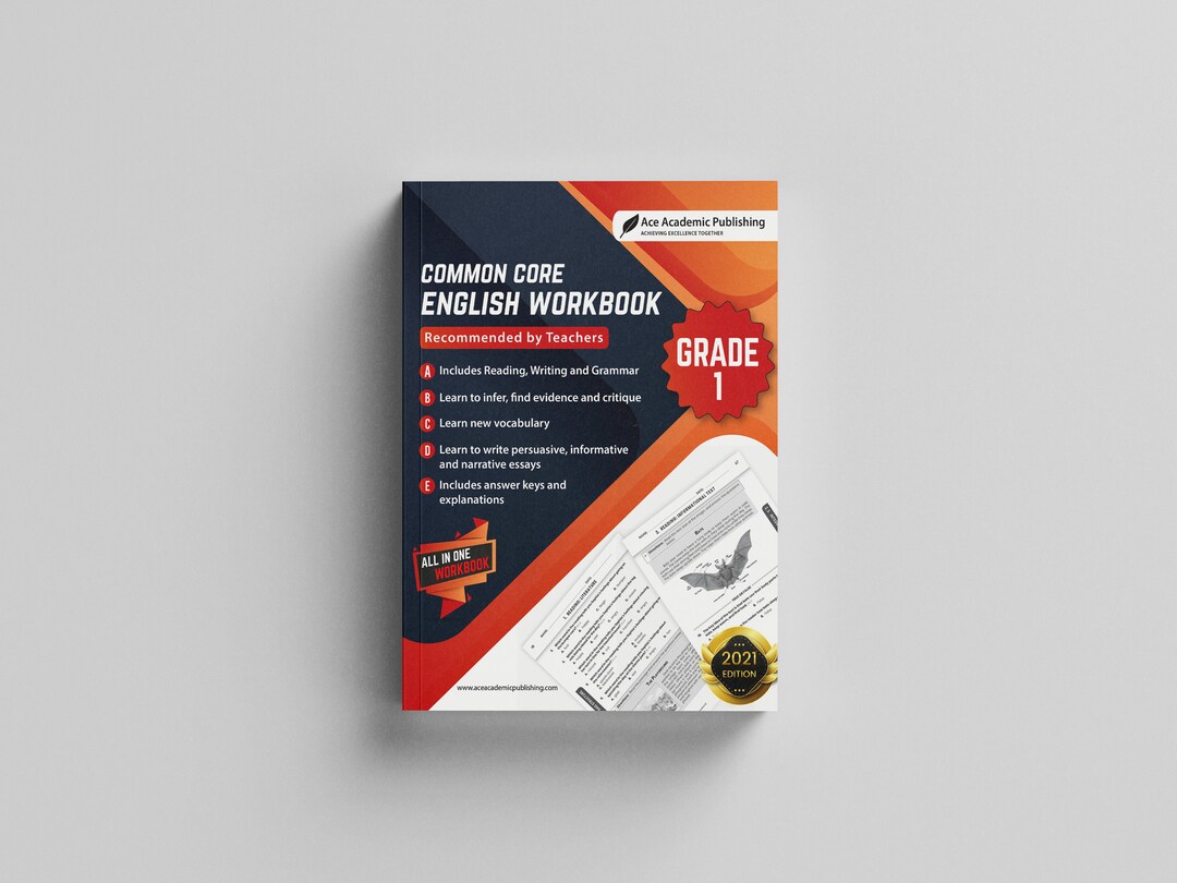 Common Core English Workbook: Grade 1 - Etsy