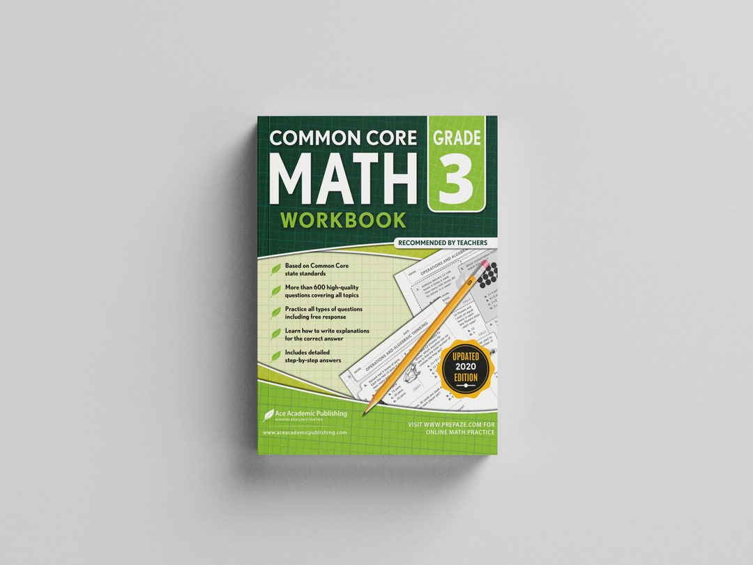 Common Core Math Workbook: Grade 3 - Etsy