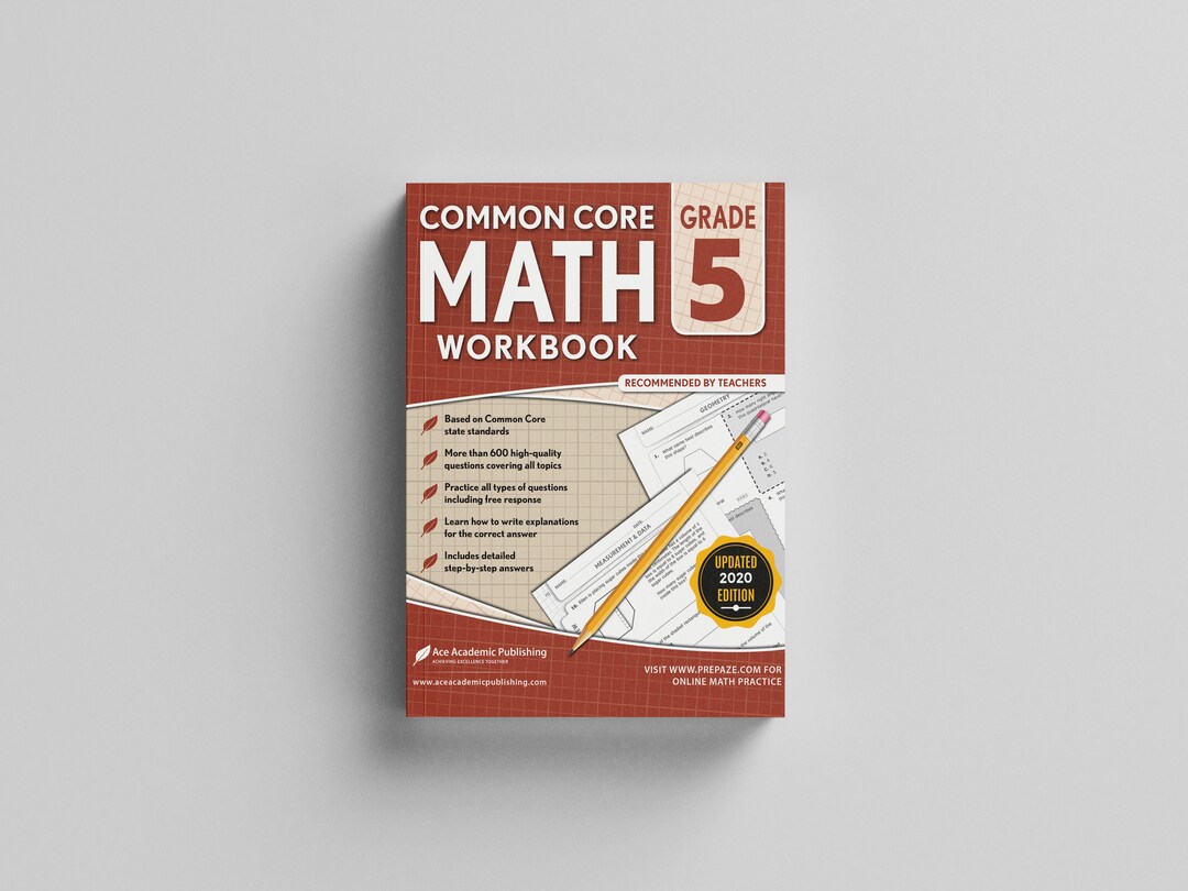 Common Core Math Workbook: Grade 5 - Etsy