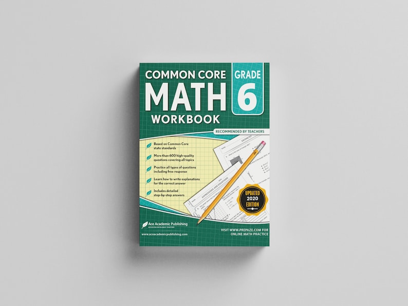 Common Core Math Workbook: Grade 6 - Etsy
