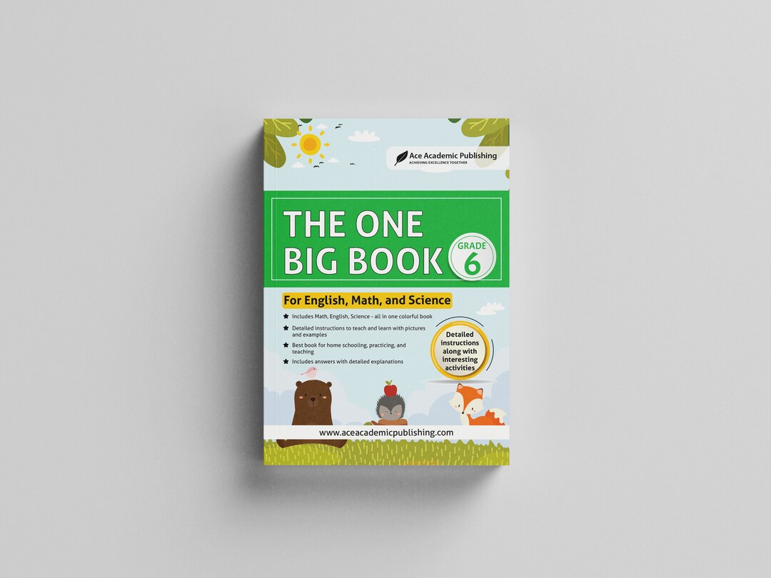 The One Big Book Grade 6: for English, Math and Science - Etsy