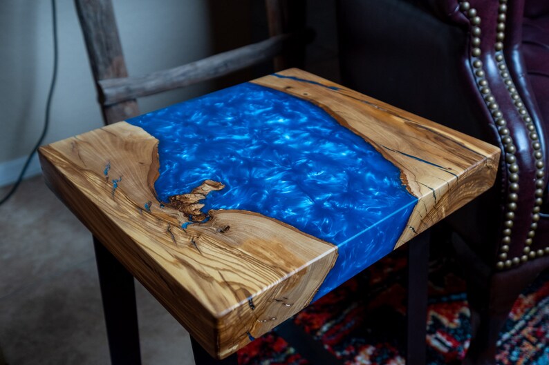 Epoxy End Table, Epoxy Coffee Table - Etsy