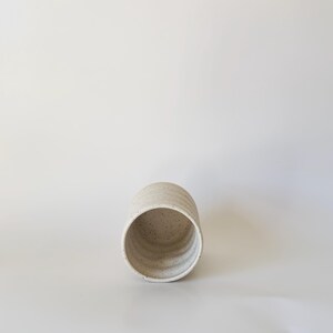 White Bubble Pottery Thumb Cup, Handmade Ceramic - Etsy