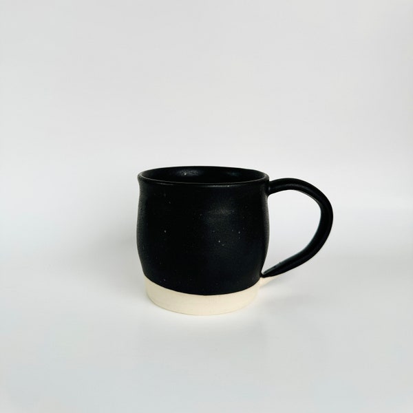 Matte Black Ceramic Mugs - Etsy