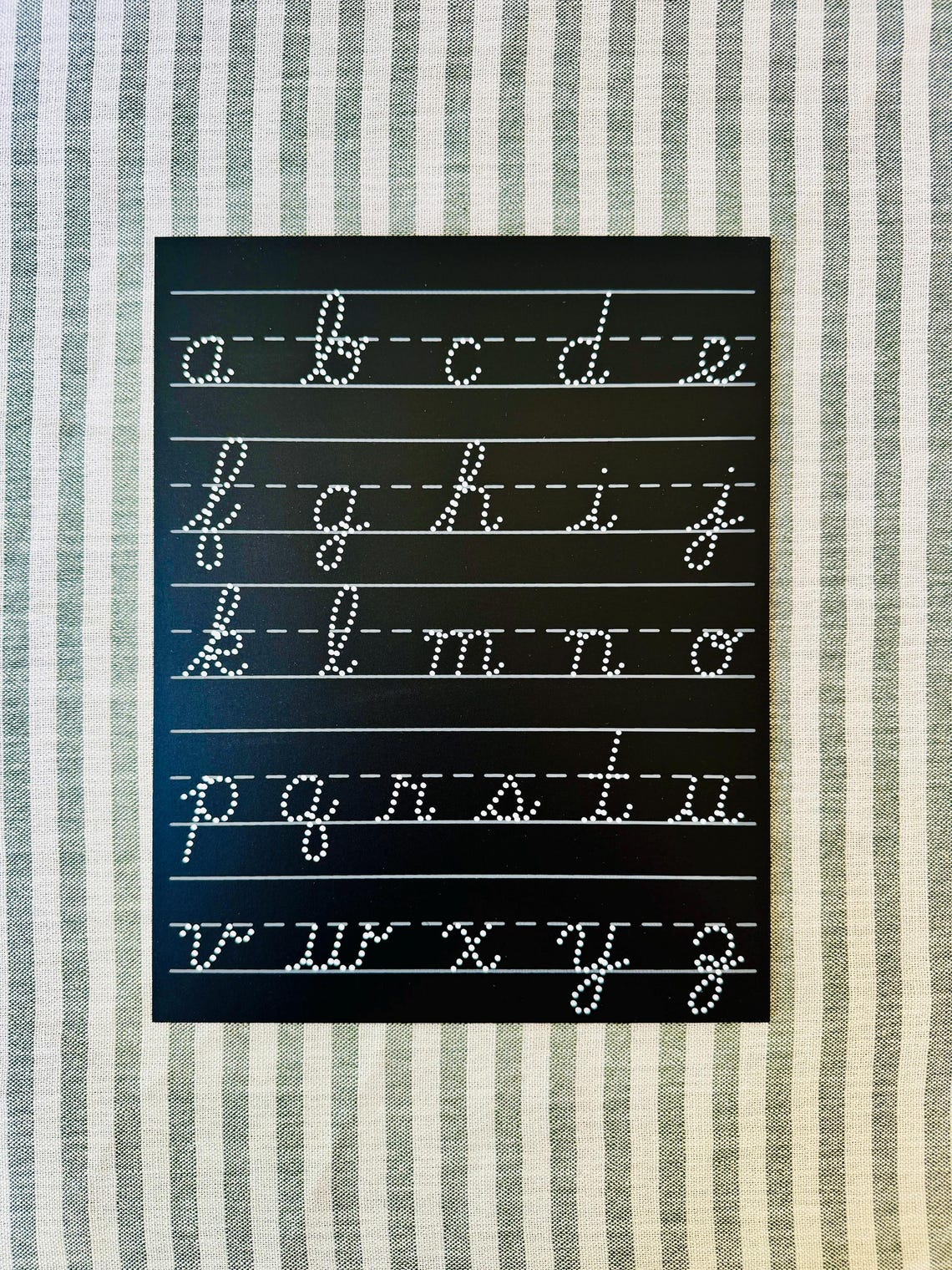 Cursive Lowercase ABC Traceable Chalkboard, 11x14, Handmade ...