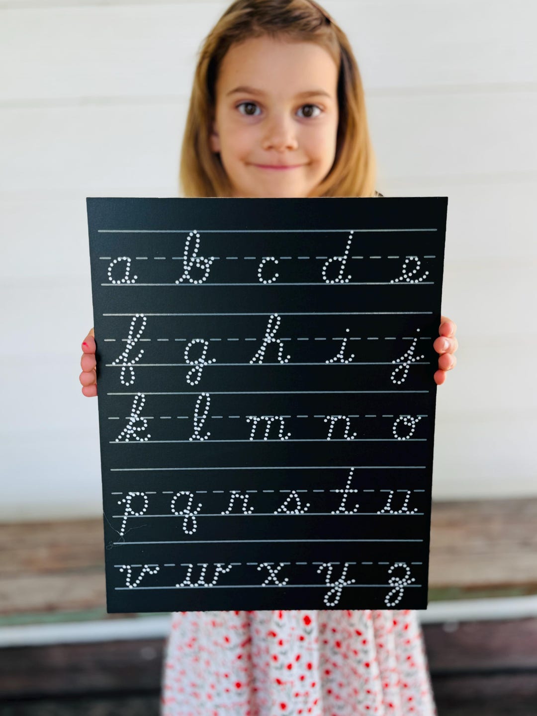 Cursive Lowercase ABC Traceable Chalkboard, 11x14, Handmade ...