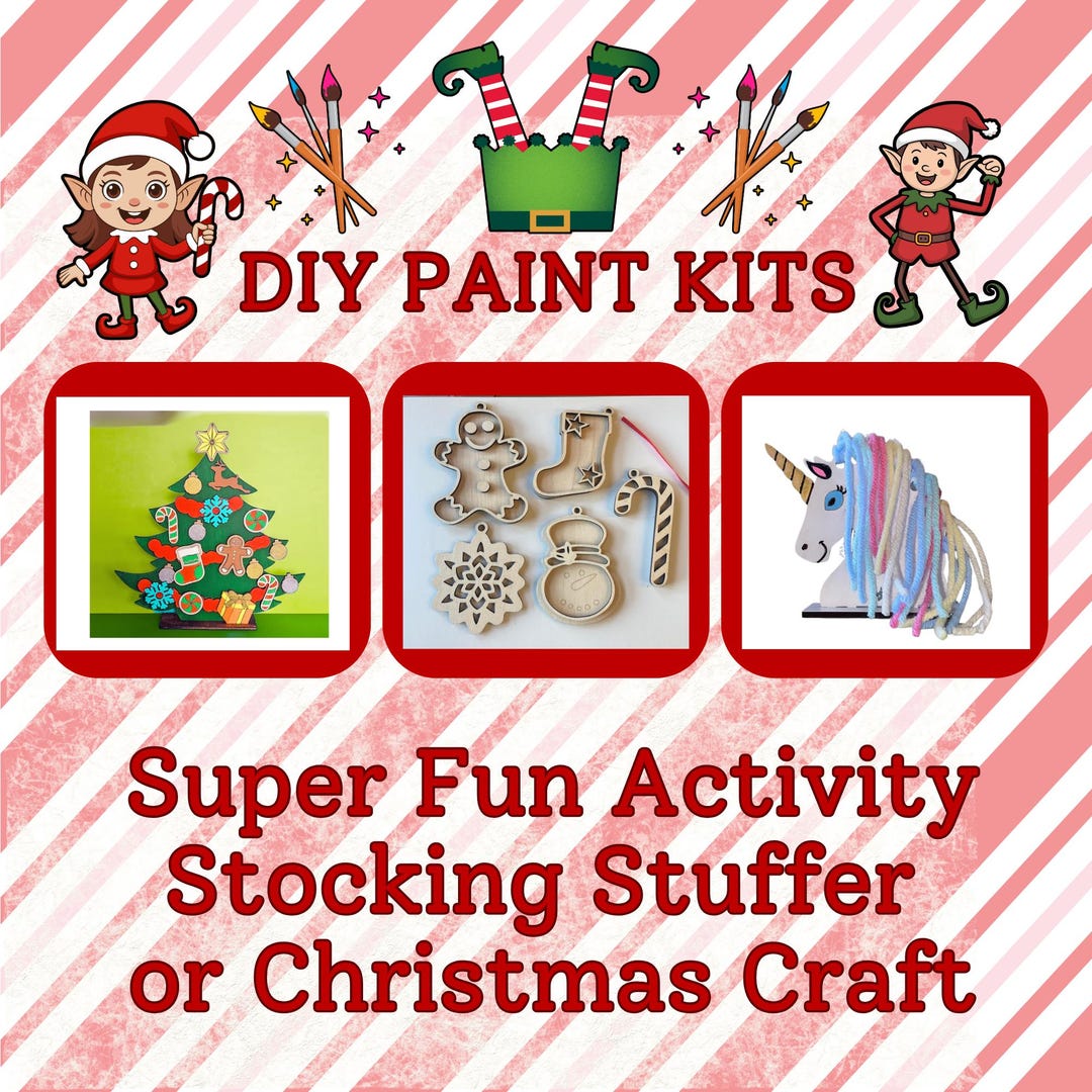 Stocking Stuffer DIY Craft Kit for Kids | DIY Ornament Kit | Kids Arts ...