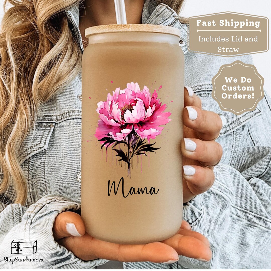 Personalized Birth Flower Gift Idea for Mama Birthday Present for Mama ...