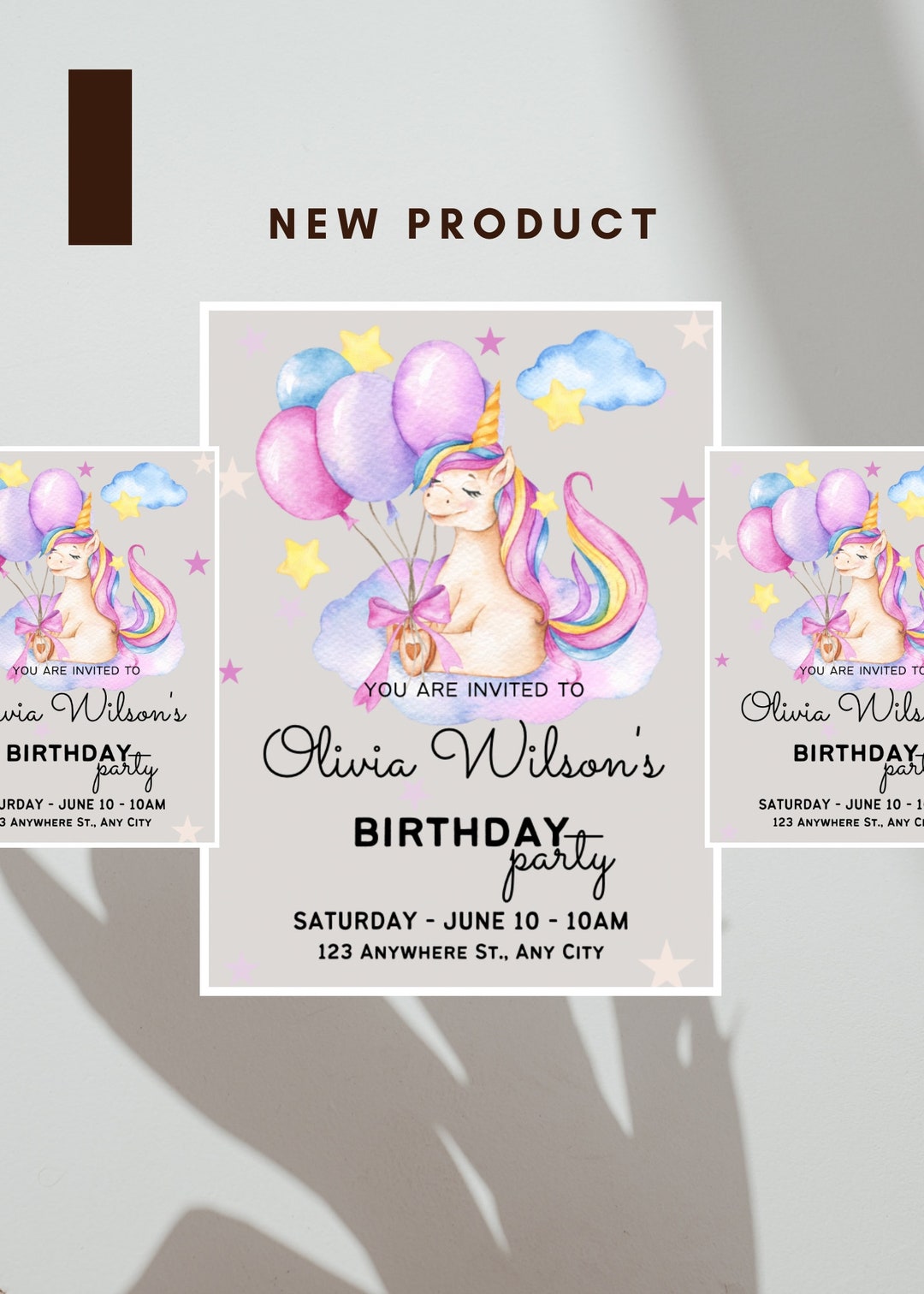 Birthday Invitation Digital Invitations Birthday Digital Invit - Etsy