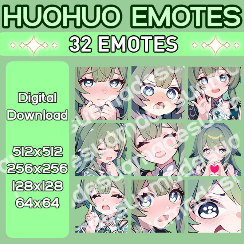 Huohuo Honkai Star Rail Emotes for Discord Twitch Etc! - Etsy