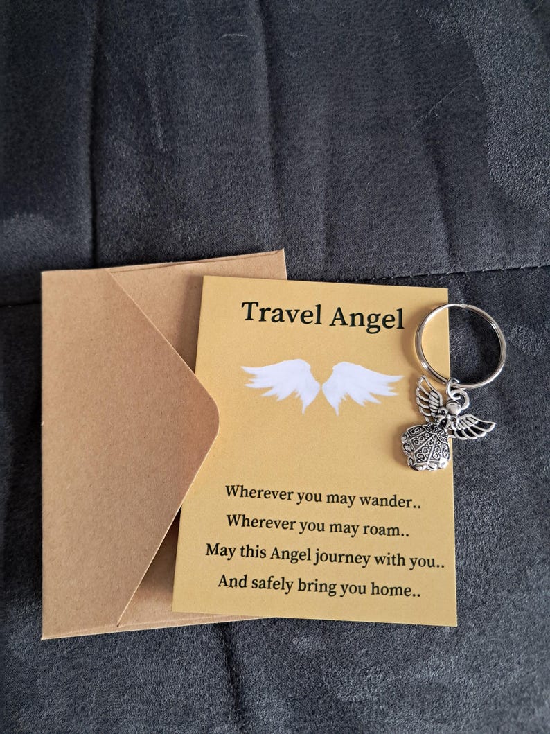 Travel Angel Pocket Hug Gift Present - Etsy UK