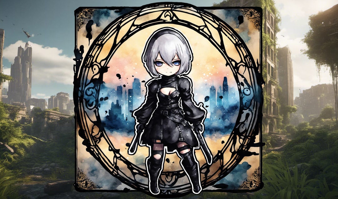 2B Watercolor Sticker - Etsy