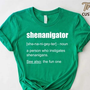 Shenanigator Definition Shirt,shenanigans Coordinator Tshirt,st ...